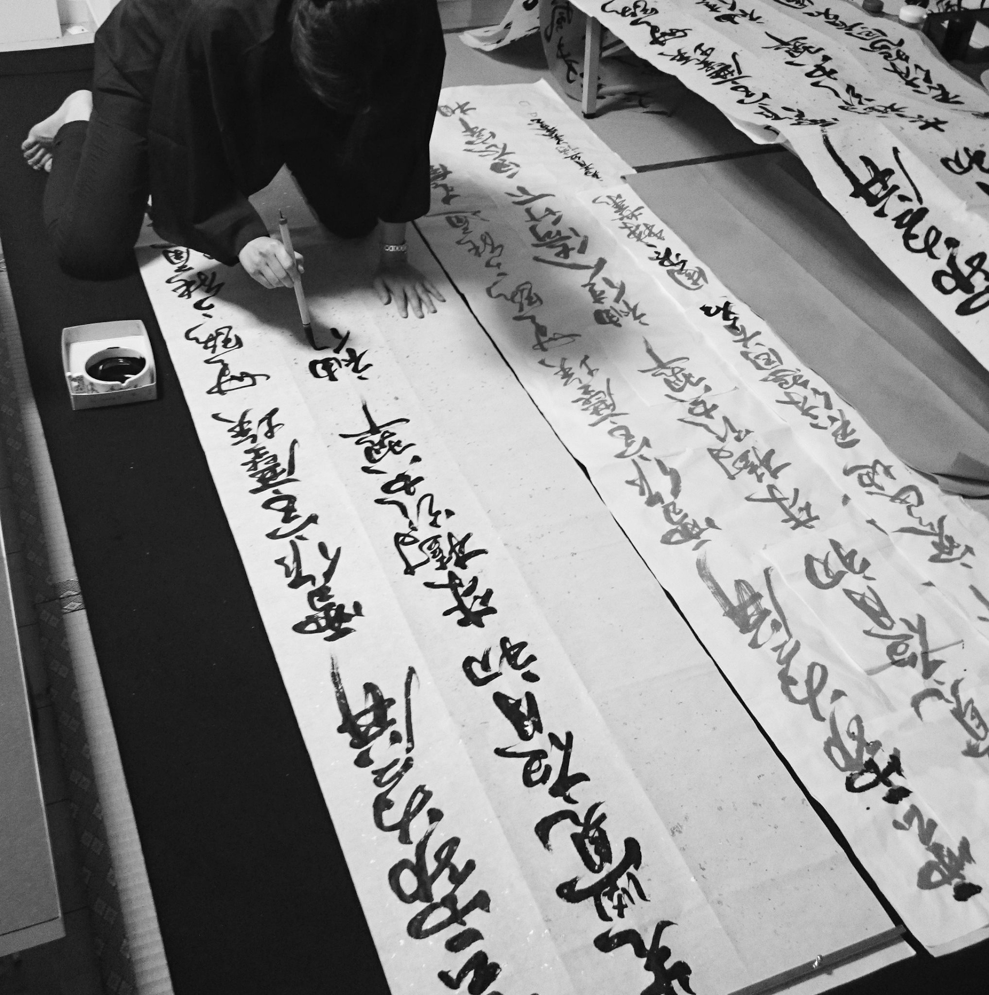 For an exhibition - Japanese Calligraphy in Tokyo by Wakalture Experience